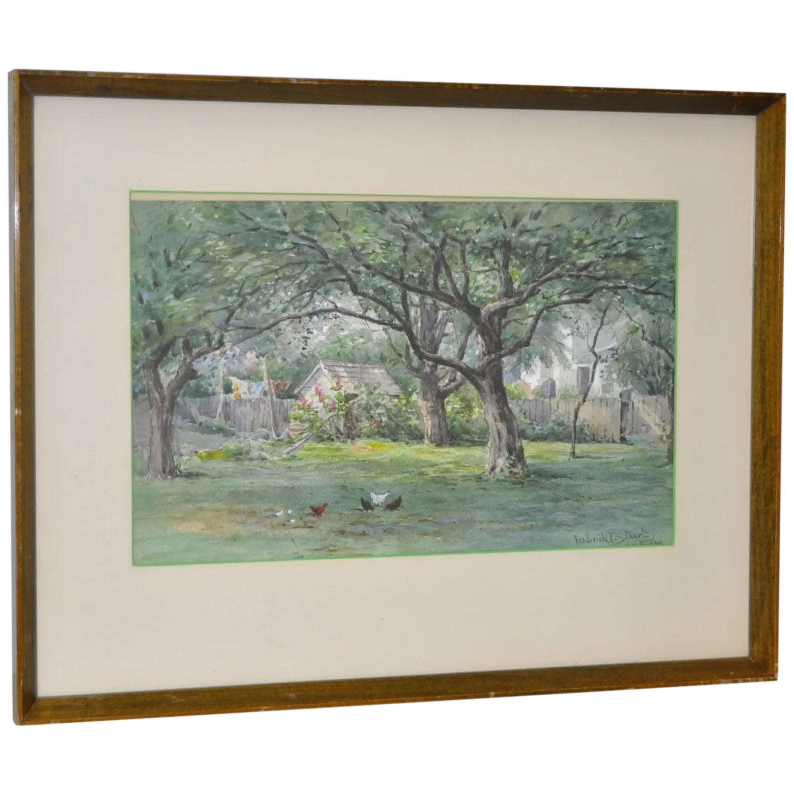 Watercolor by Frederick Stuart C.1900 | Chairish