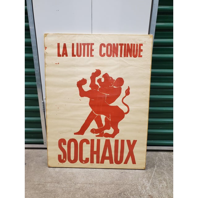 Original French Anti-Fascist Poster From Student Uprisings in Paris May ...