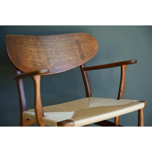 Hans J. Wegner Lounge Chair, Model Ch-22, Ca. 1950 | Chairish