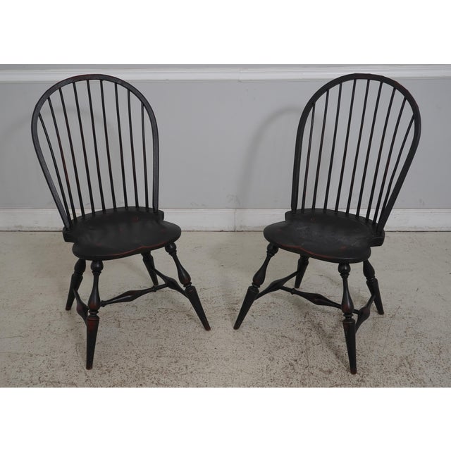Set of 4 Luigi Rossi Benchmade Windsor Dining Room Chairs | Chairish