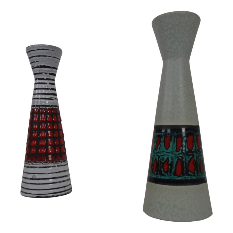 Ceramic Vases by Heinz Siery for Scheurich, 1950s, Set of 2 | Chairish