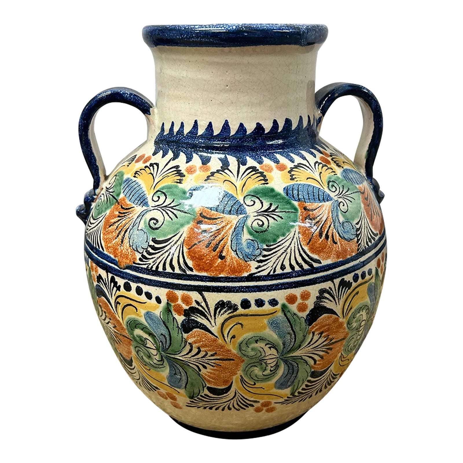1990s Mexican Pottery Vase | Chairish