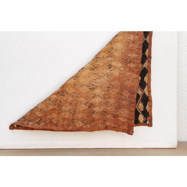 Warm African Kuba Cloth Panel | Chairish