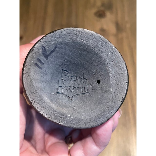 1980s Barbara Hertel Ceramic Spirit People Rattle Raku Studio Pottery ...