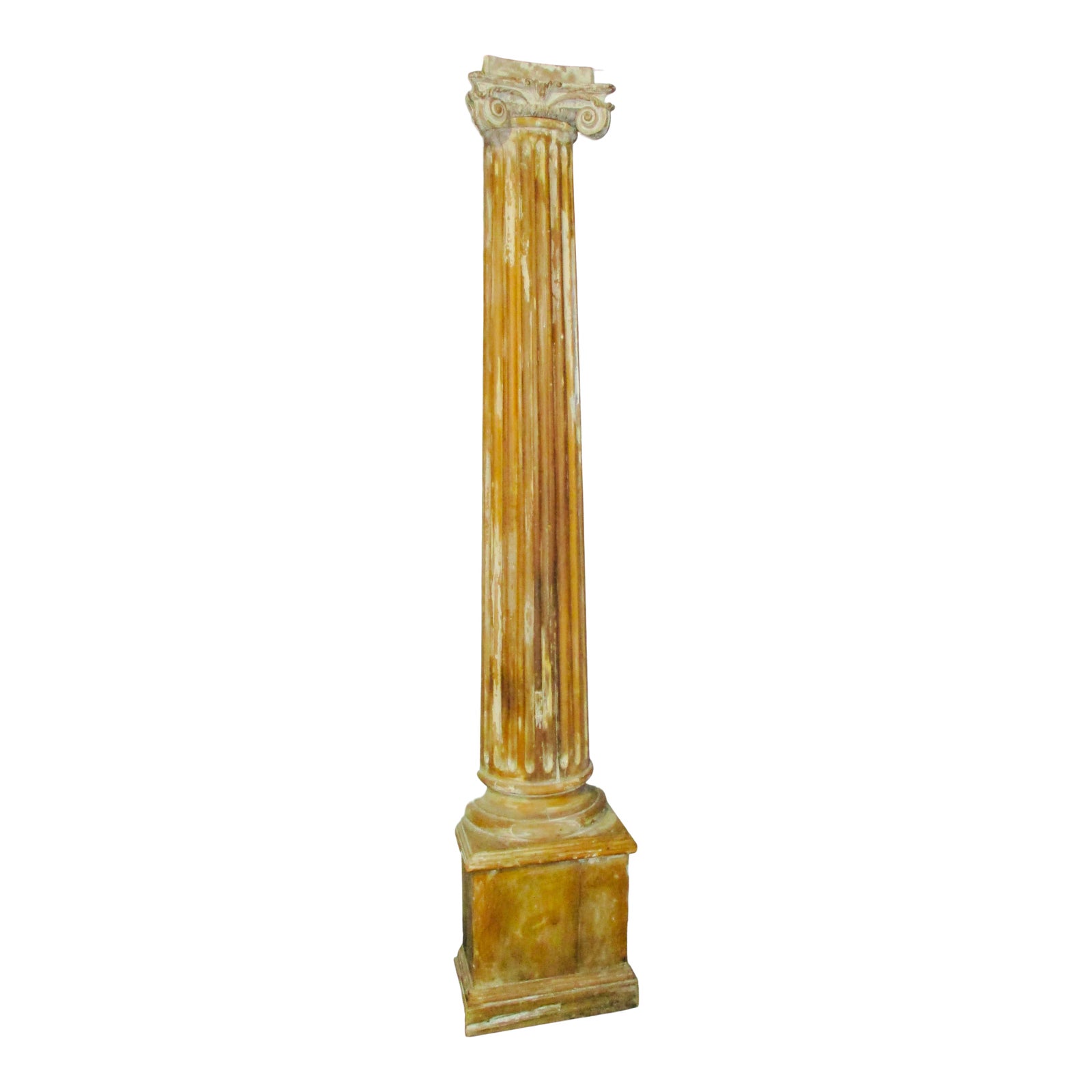 Architectural Half Column Wooden Vintage 60s' | Chairish