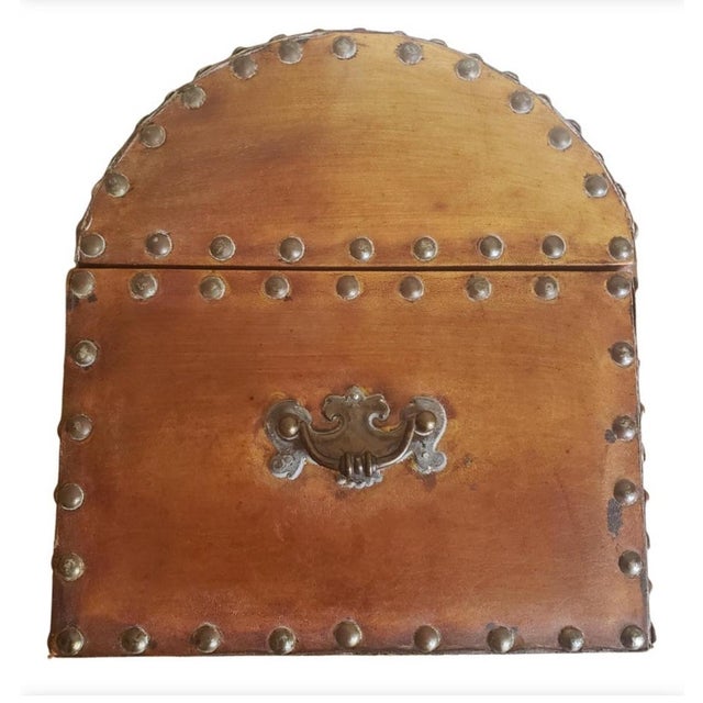 20th Century Spanish Colonial Style Ornate Leather & Nail Heads ...