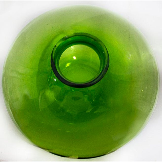 Green Art Glass Vase Chairish