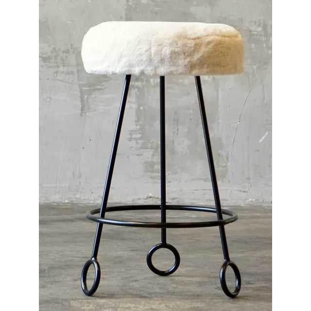 Jean Royere Style Counter Stools- Set of 4 | Chairish