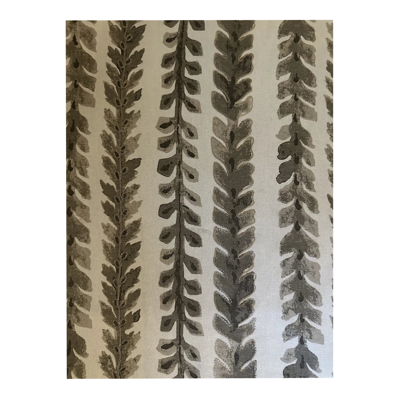 Vanguard Morning Glory Embroidered and Printed Fabric 3 3/8 Yards ...