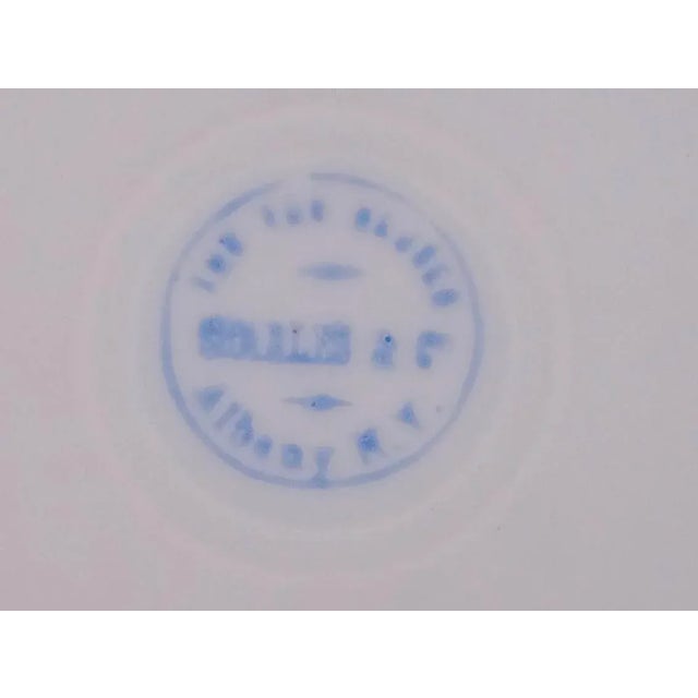 19th Century Haviland Limoges French Dinner Plates Wedding Band. Pink ...