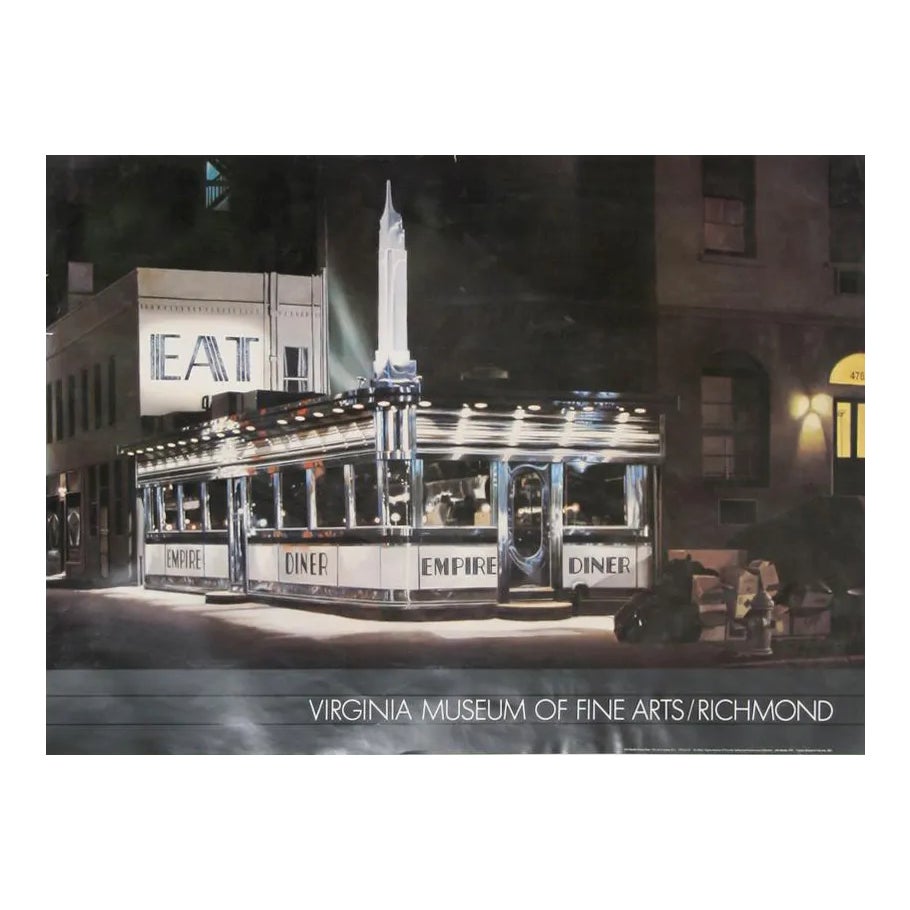 John Baeder, Empire Diner - Virginia Museum of Fine Arts, Poster | Chairish
