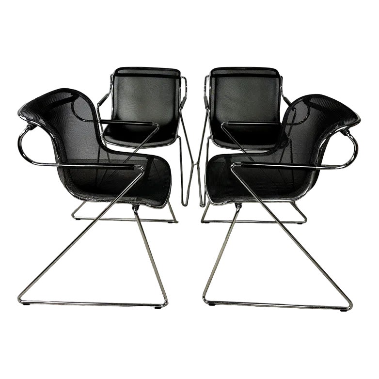 Pénéloppe Armchairs attributed to Charles Pollock for Castelli, 1970s ...