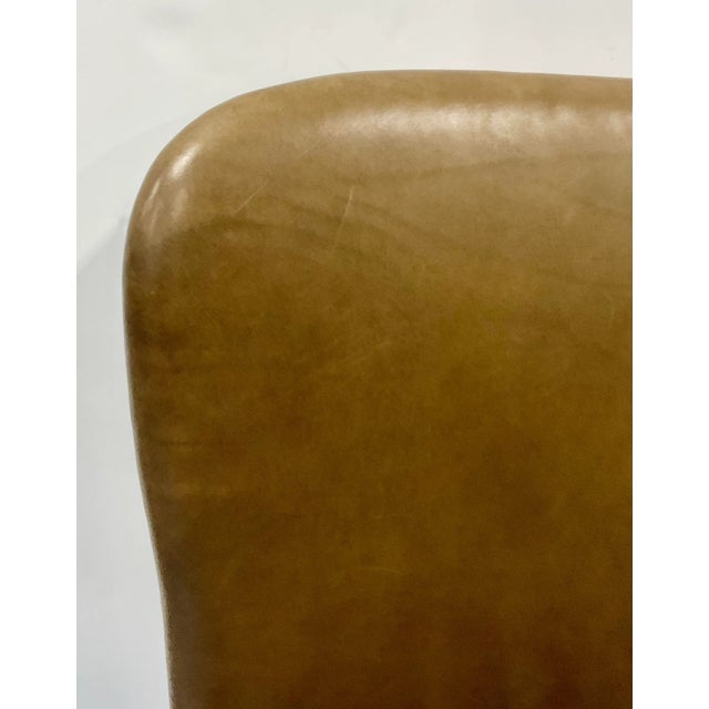 Hickory Chair Urban Night Camel Brown Leather Dining Chairs Pair | Chairish