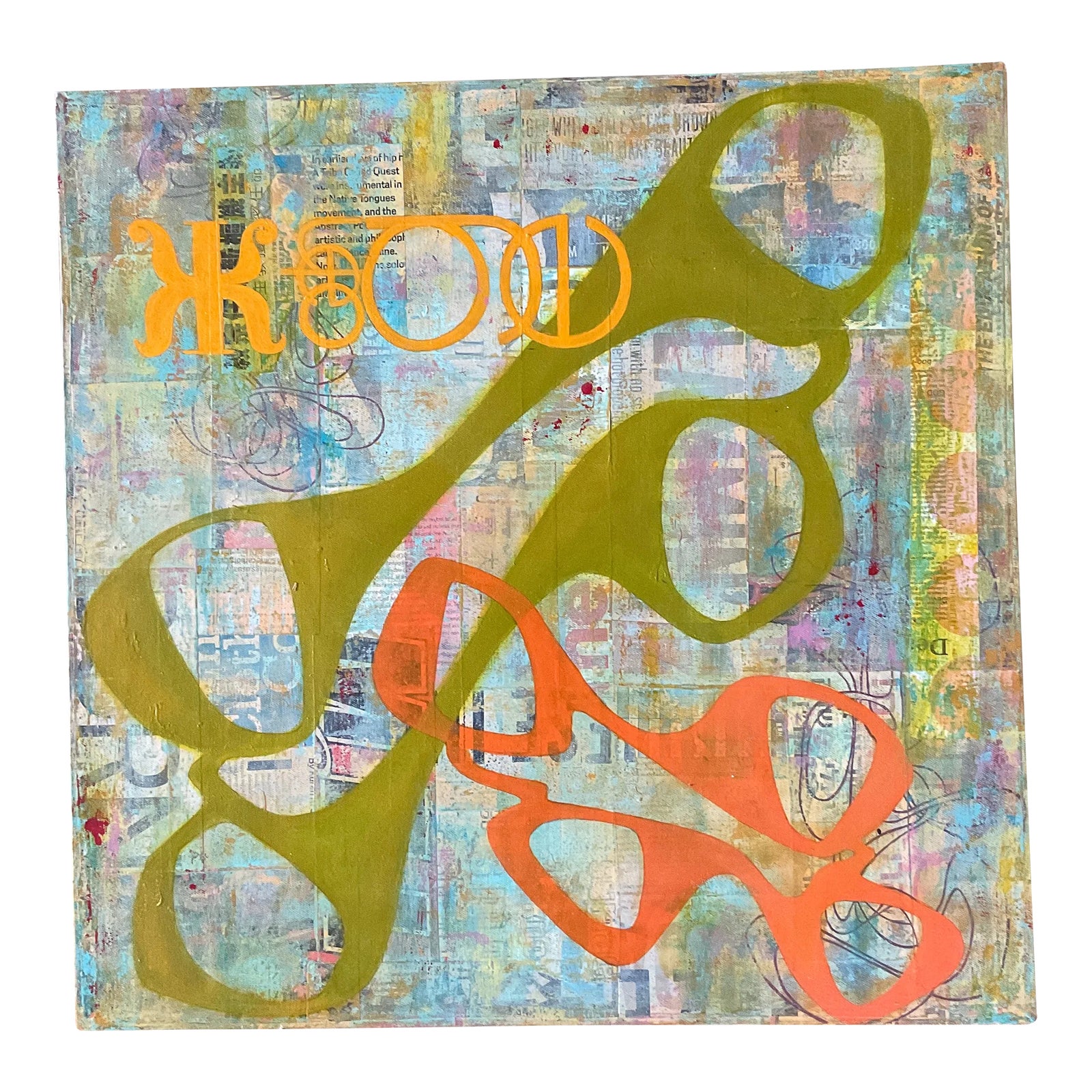 “Fluctuating #1” Painting by Rhonda Wheatley | Chairish