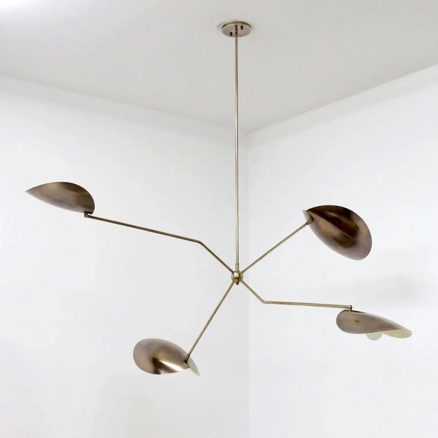 Calder Brass Chandelier by Gallery L7 | Chairish