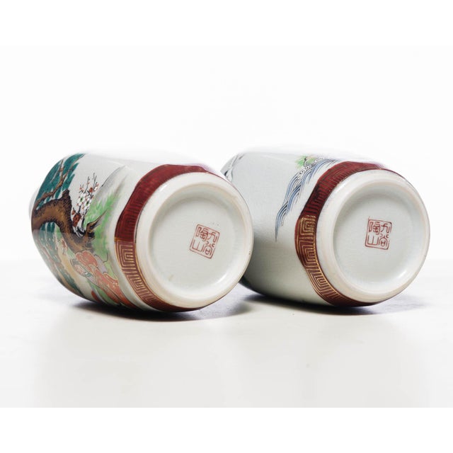 Antique Japanese Kutani Tozan Meiji-Era Hexagonal Gilded Porcelain ...