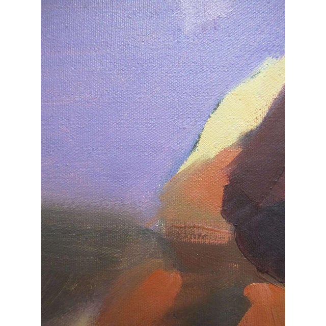 Unfinished Portrait of a Young Lady in Violet, Circa 1940s | Chairish