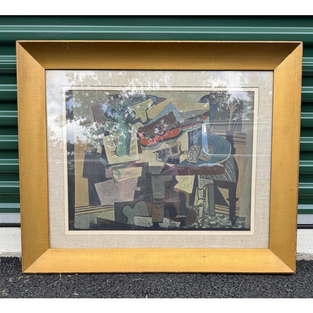 1950 Framed Picasso Print. | Chairish