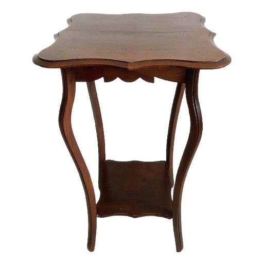 Tall Vintage Art Nouveau Oak Plant Table, 1920s | Chairish