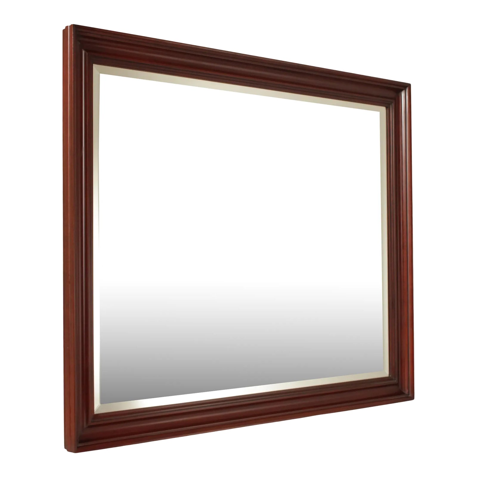 Henkel Harris Rectangular Cherry Wall Mirror | Chairish