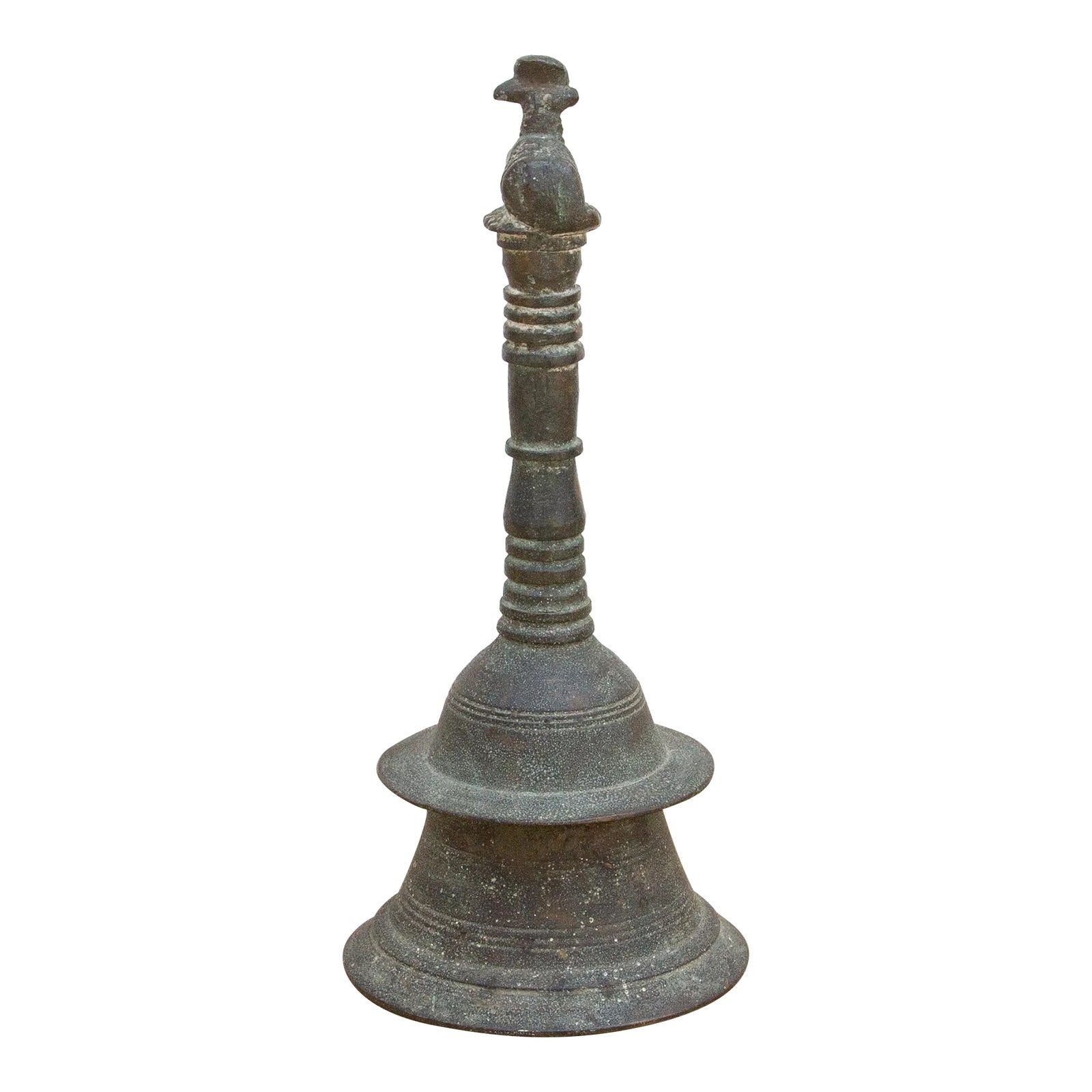 Ancient Indian Nandi Bronze Bell | Chairish