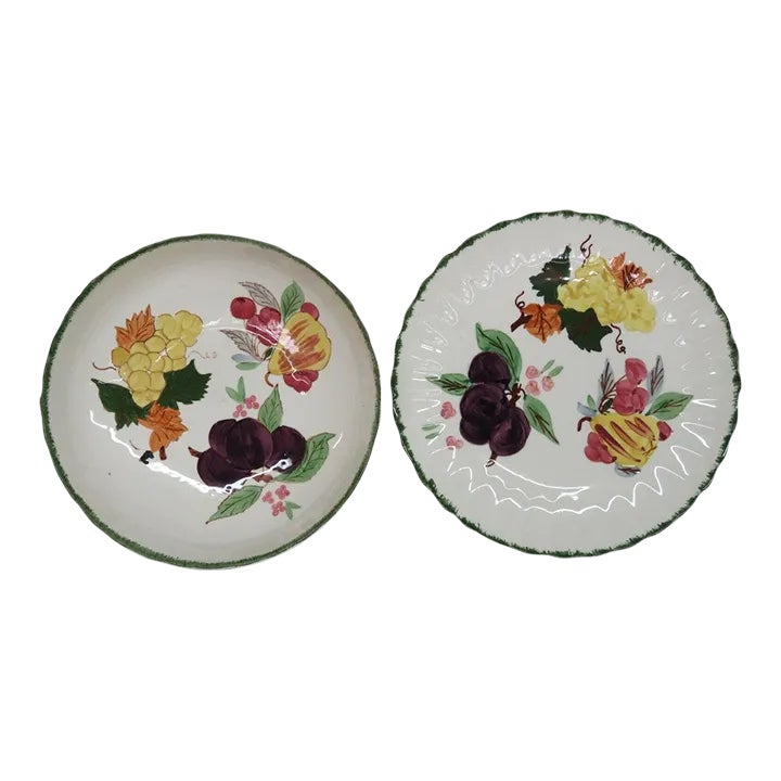 Southern Potteries Inc Hand Painted Blue Ridge Fruit Bowl and Plate - A ...