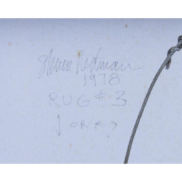 1978 “Rug #3” Acrylic on Canvas Airbrush Painting Signed by Artist ...