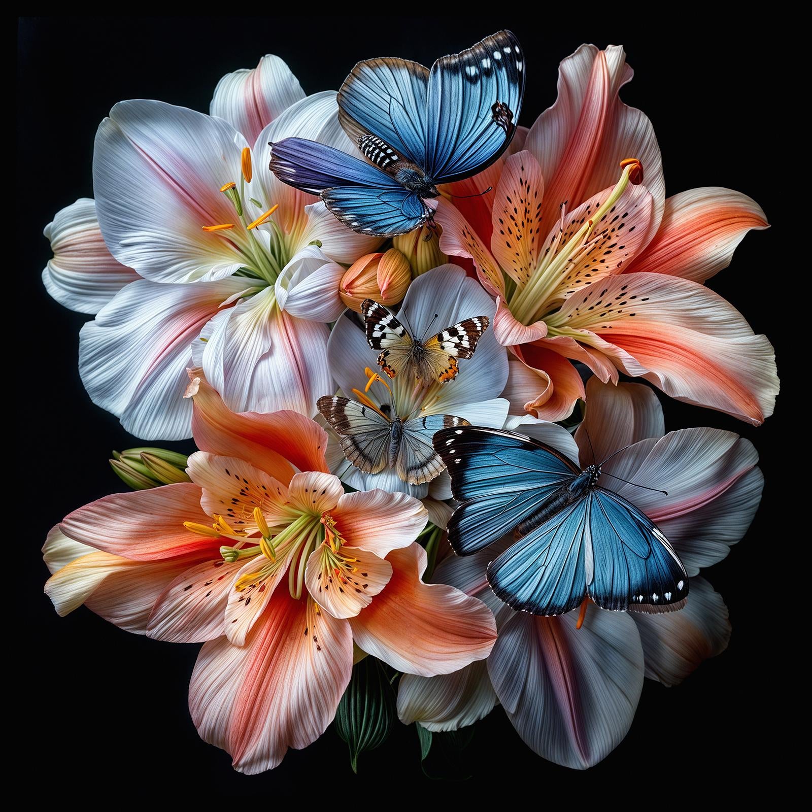 "Butterfly Garden 4" Contemporary Original Botanical Still Life ...