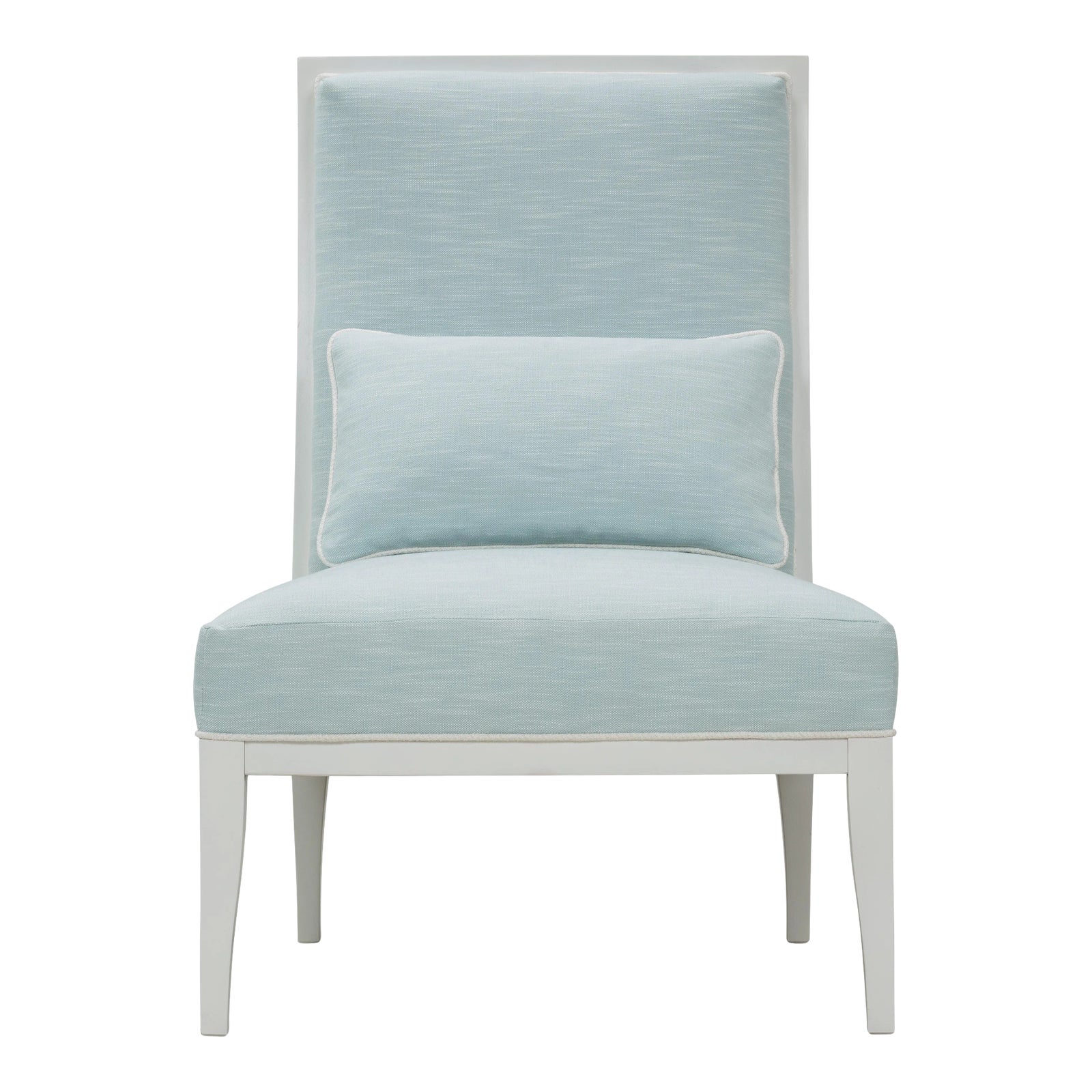 Helen Chair, Light Blue Linen | Chairish