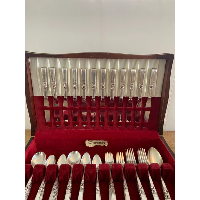 Vintage Oneida Community Morning Star Pattern Flatware Set for 12- 74 ...
