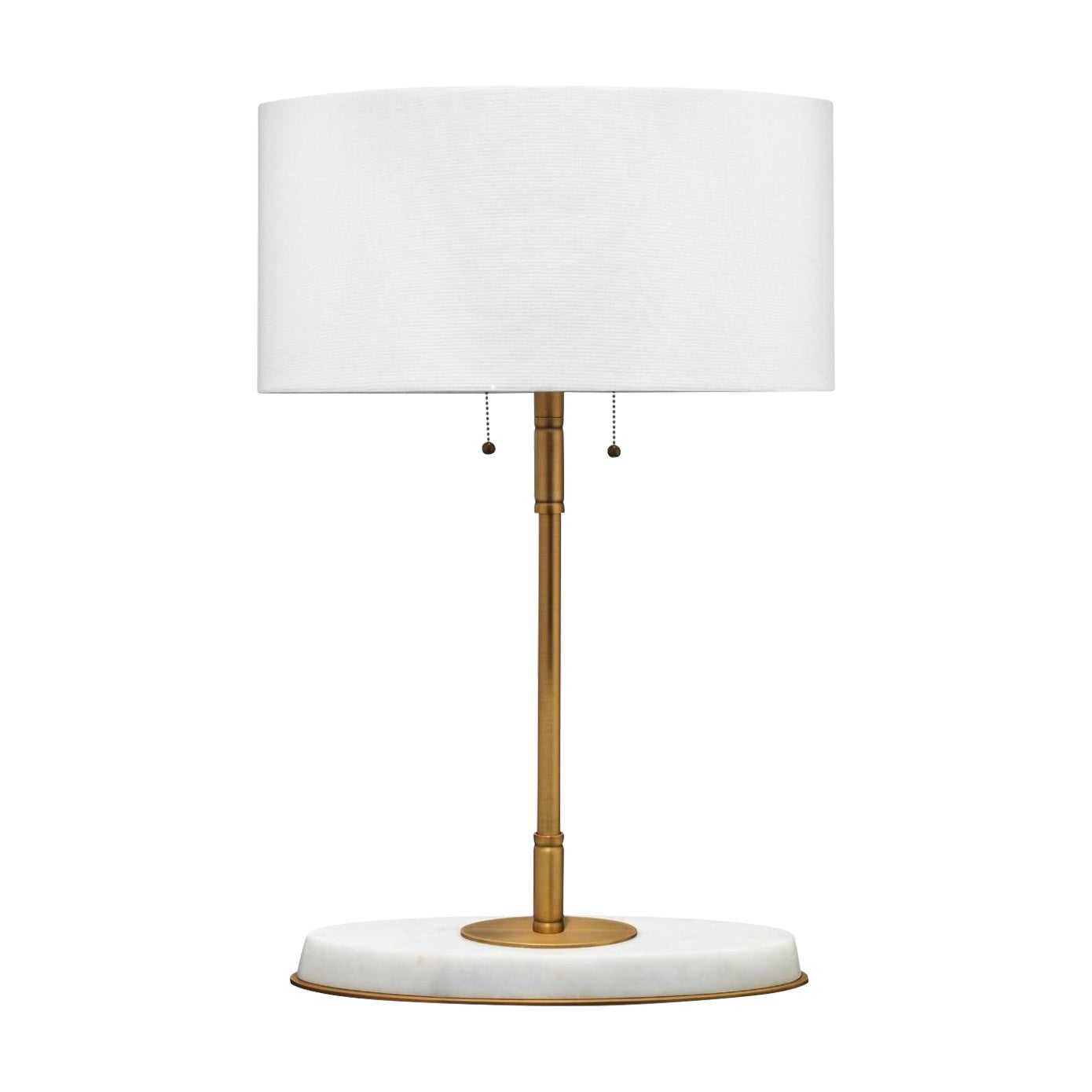 Barcroft Steel & Marble Table Lamp | Chairish