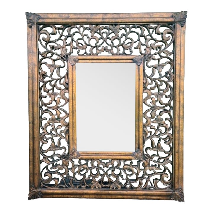 Vintage Monumental Sized Carved Open Filagree Rococo Style Bronze Wall ...