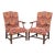 Solid Mahogany Blind Fretwork Chinese Chippendale Armchairs By ...