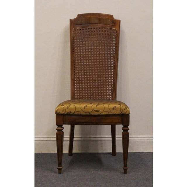Stanley Furniture Italian Provincial Cane Back Fruitwood Dining Side Chair 4311 60 Chairish