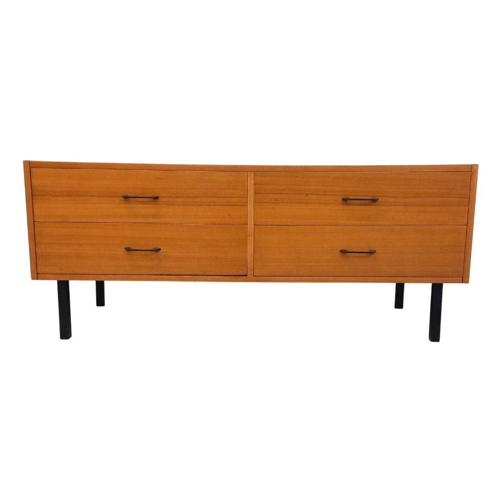 Small Vintage Sideboard in Teak and Metal, 1960s | Chairish