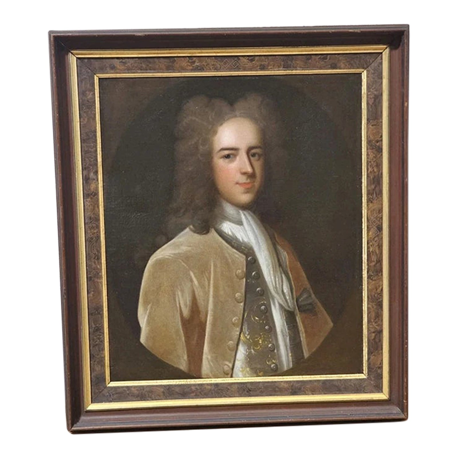 18th Century English Portrait of Thomas Maire of Hardwick Oil on Canvas ...