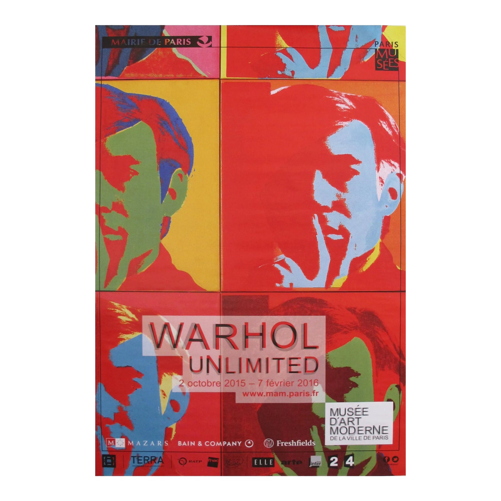 Andy Warhol Exhibition Poster, Warhol Unlimited | Chairish