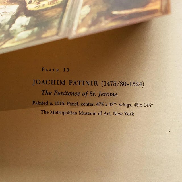 1956 After Joachim Patinir "The Penitence of St. Jerome", Vintage Full ...