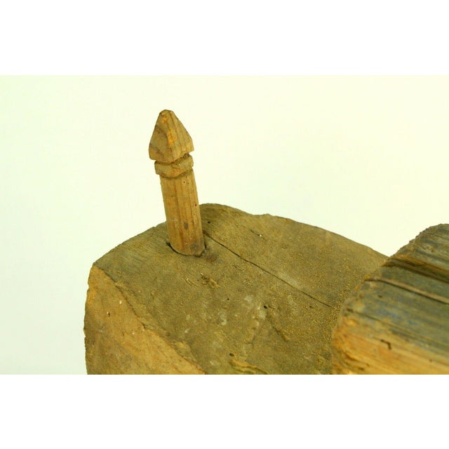 19th Century Large Primitive Folk Art Wooden Ship Model Steamship ...