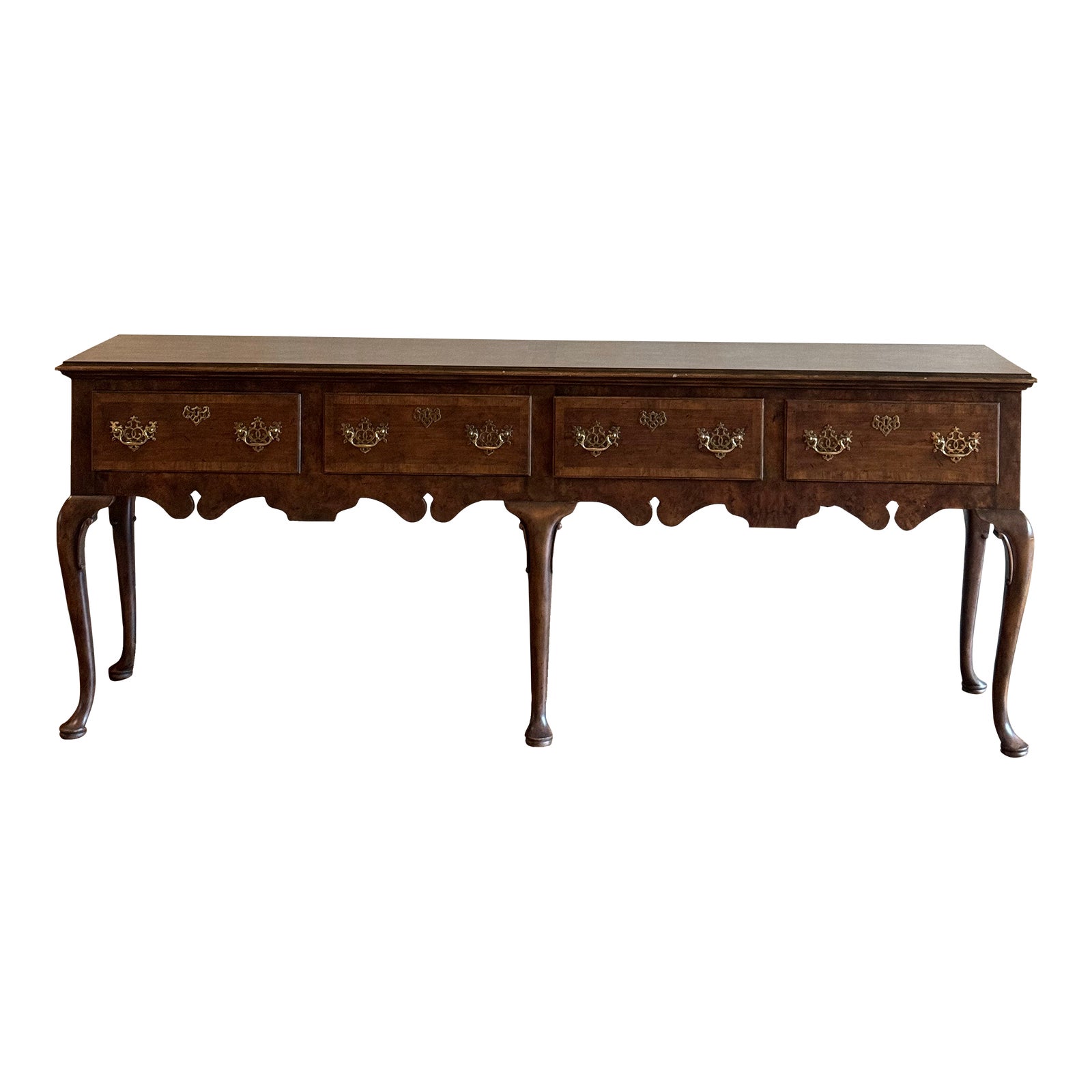 18th Century English Oak Dresser Console Table | Chairish