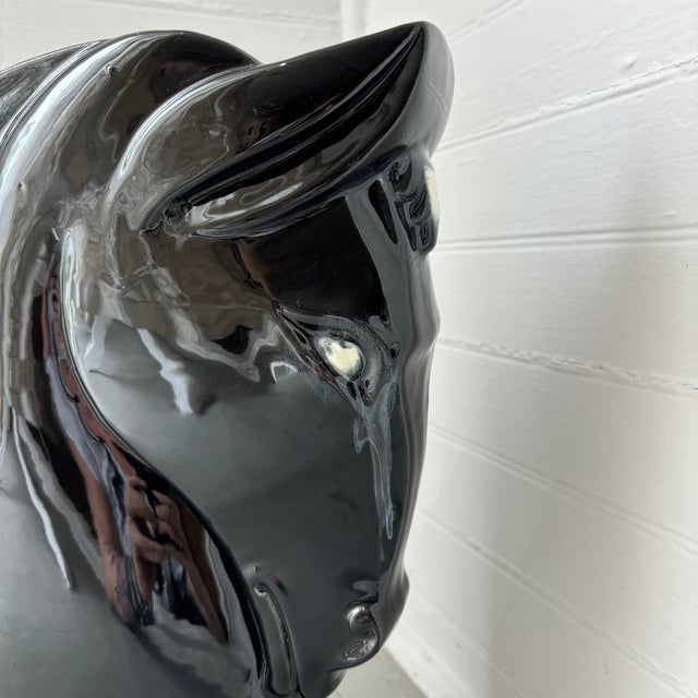 1950s Modernist Horse Head Ceramic Vase by Royal Hickman | Chairish