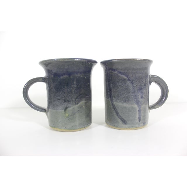 Vintage Signed Studio Pottery Coffee Mugs- a Pair | Chairish