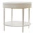 Modern History Round Scalloped End Table | Chairish