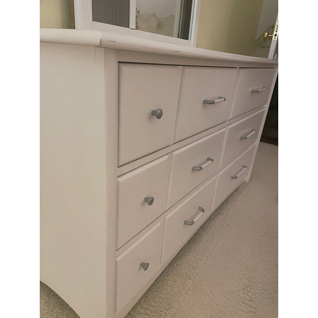 Stanley Furniture White Dresser With Mirror Chairish