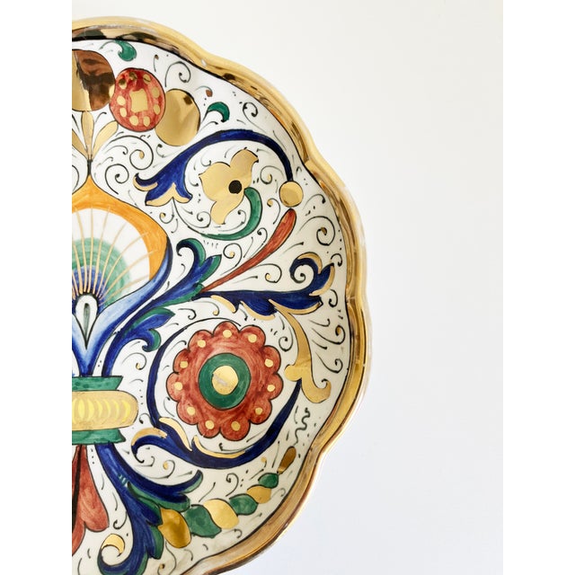 20th Century Deruta Majolica Decorative Wall Plate | Chairish