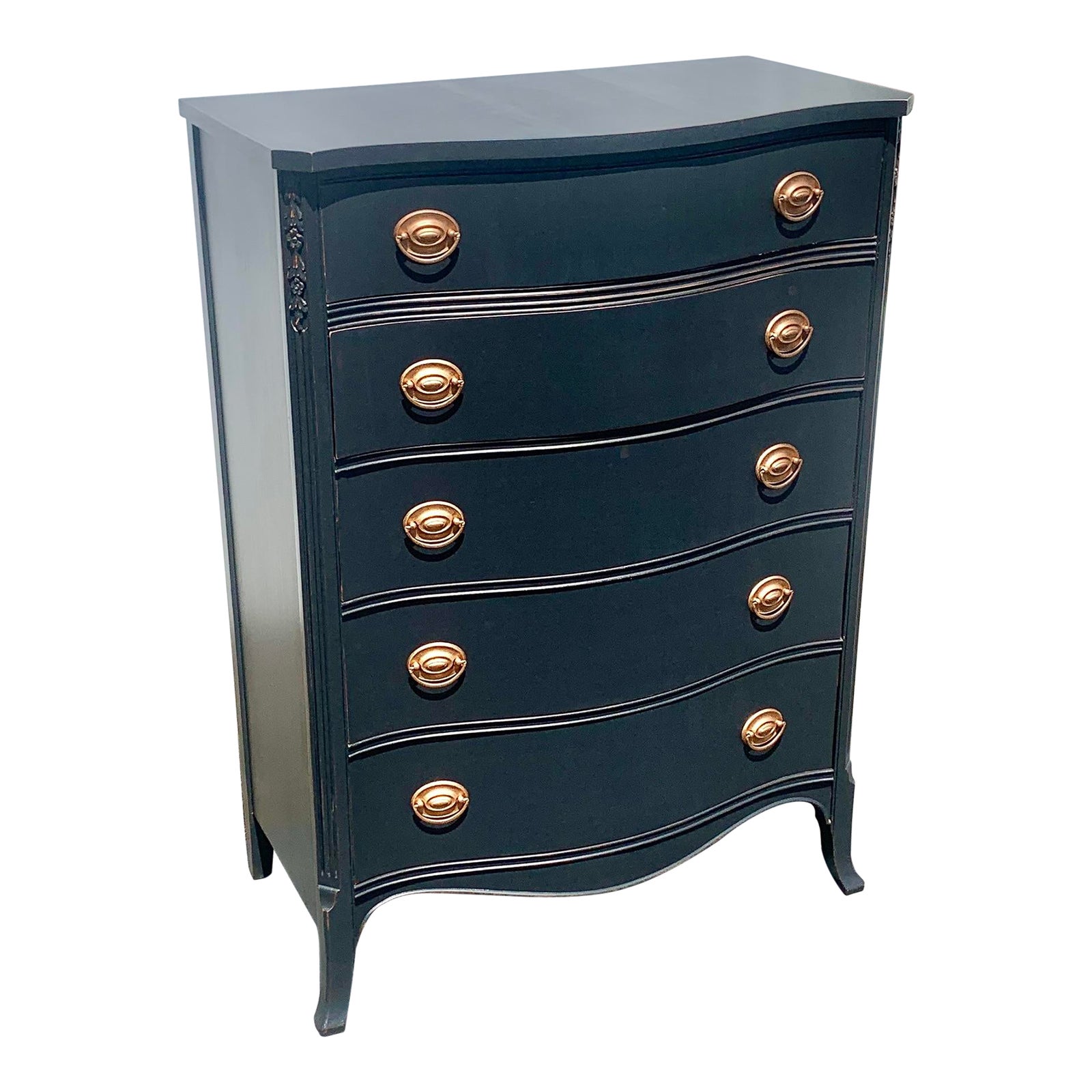 1940s Hepplewhite Highboy Dresser | Chairish