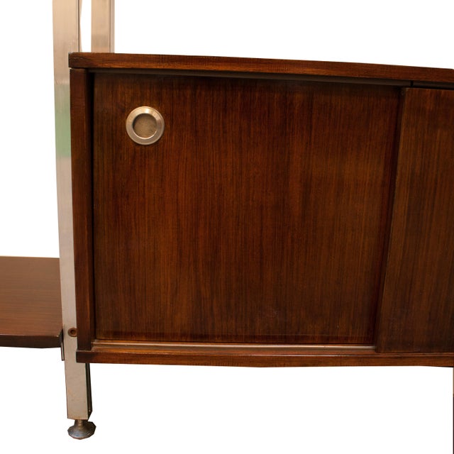 Office Modular Steel Wood Italian Shelf from ICF Padova, Italy, 1970s ...