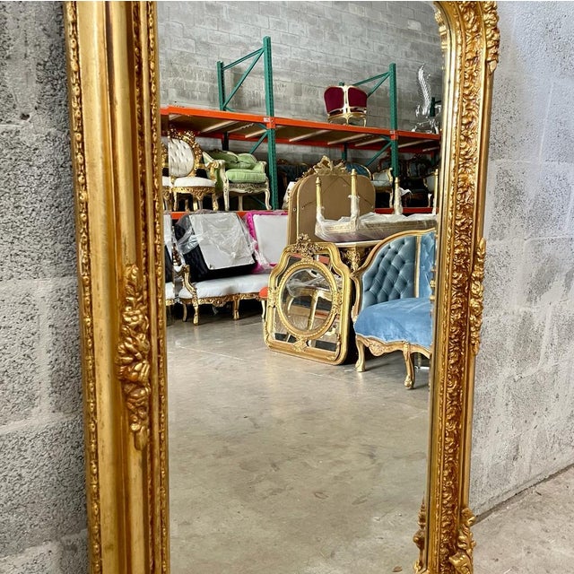 Vintage French Baroque Mirror | Chairish