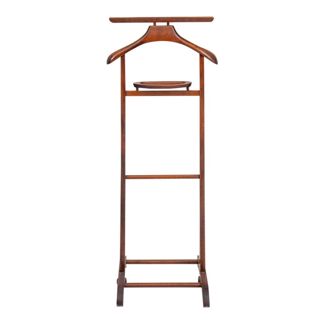 Mahogany Gentleman's Valet Stand | Chairish