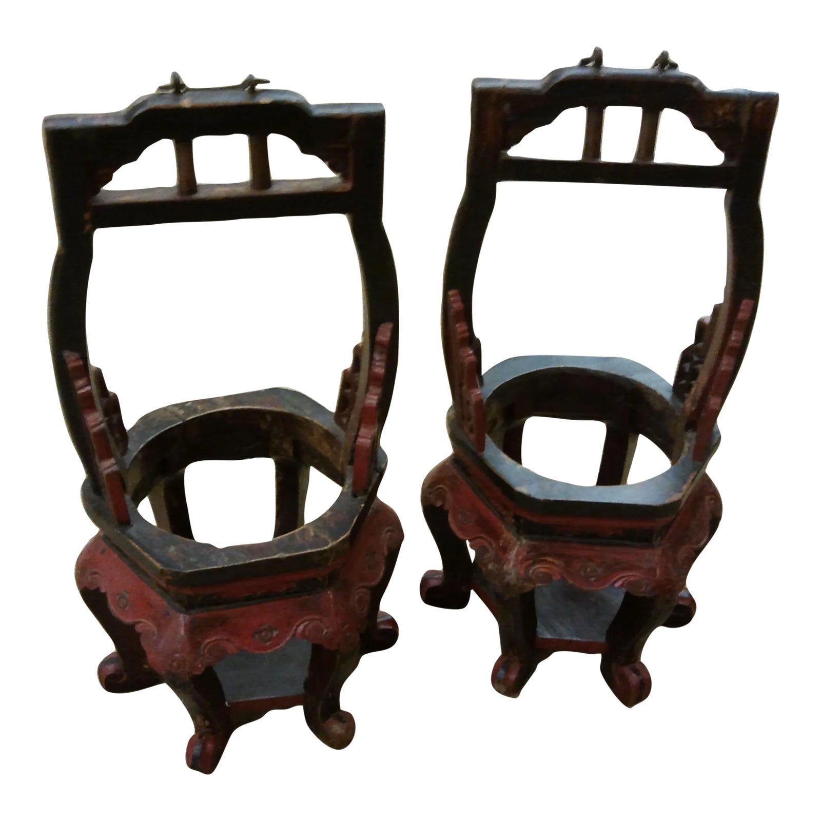 Antique Wooden Carrier With Hallmark and Dated to the Reign of Emperor ...